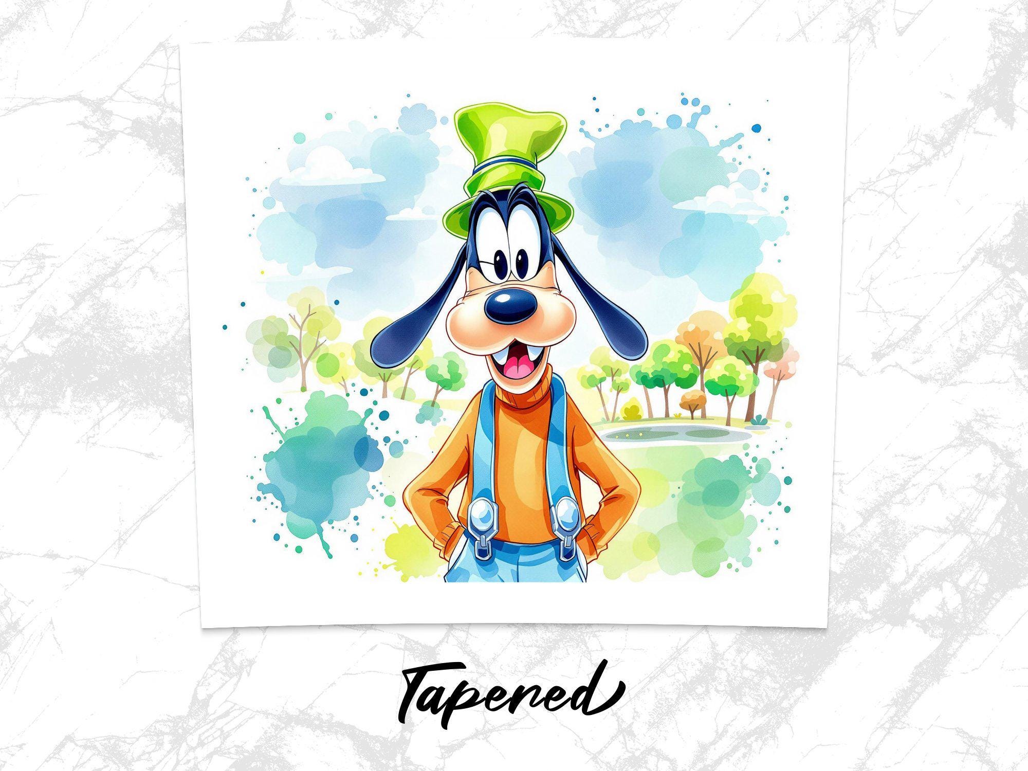 Disney Goofy Tumbler Wrap, Colorful Art Print (digital Download) - Etsy