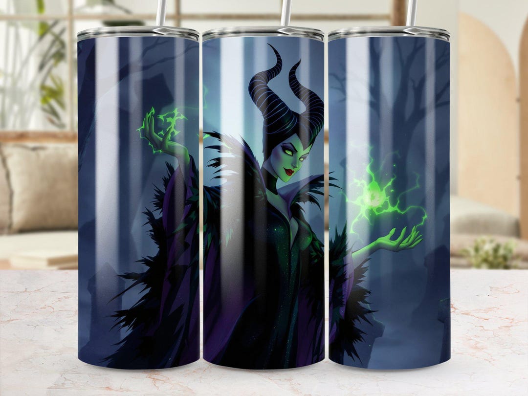 Villain Character Digital Tumbler Wrap, Disney Maleficent Digital ...