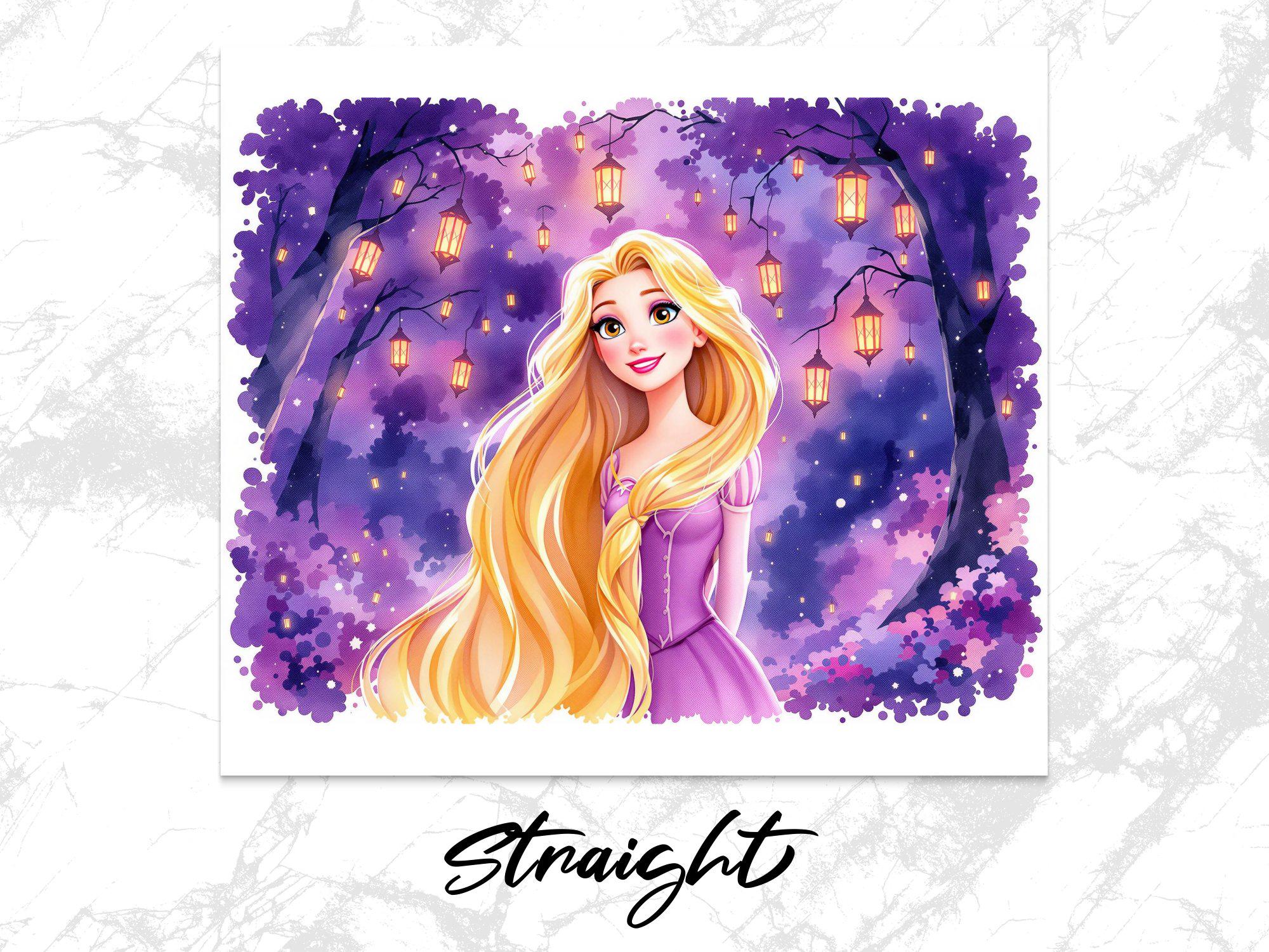Disney Rapunzel Princess Digital Sublimation Tumbler Wrap, Rapunzel ...