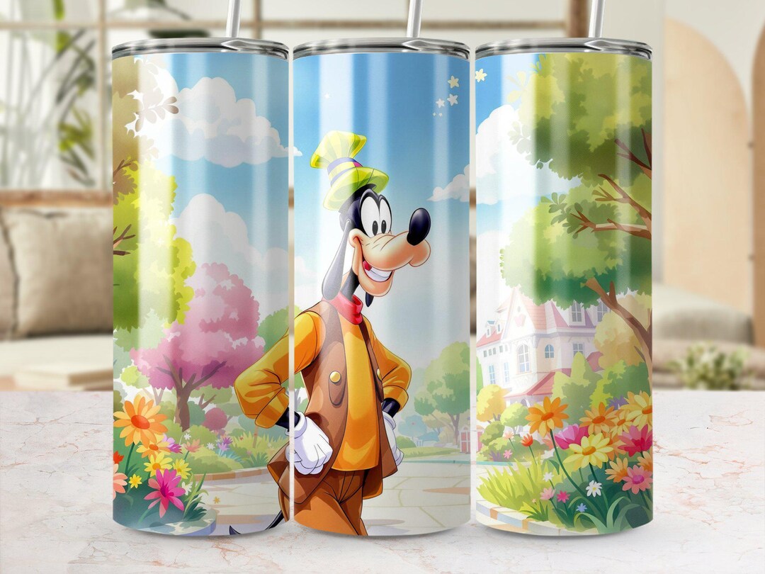Disney Goofy Digital Tumbler Design, PNG Files for Straight and Tapered ...