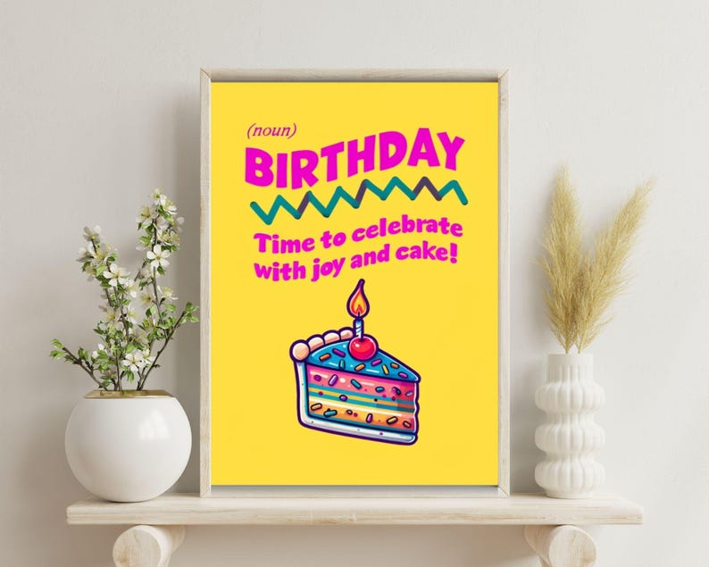 Custom Digital Birthday Poster – Personalized Name, Age & Theme ...