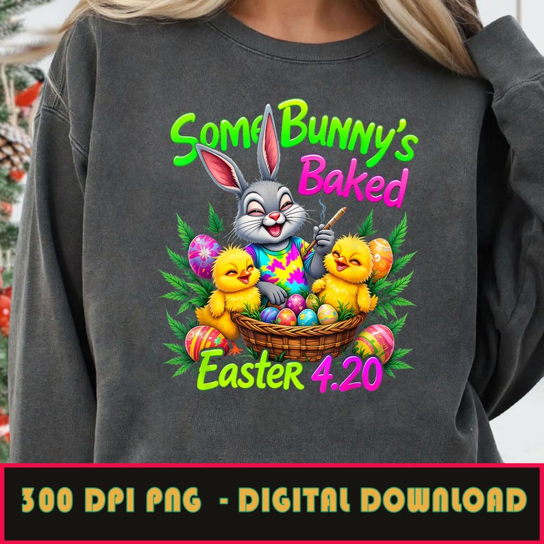 420 Day PNG, 420 Easter Bunny Funny Weed Smoking Rabbit Cannabis 420 ...