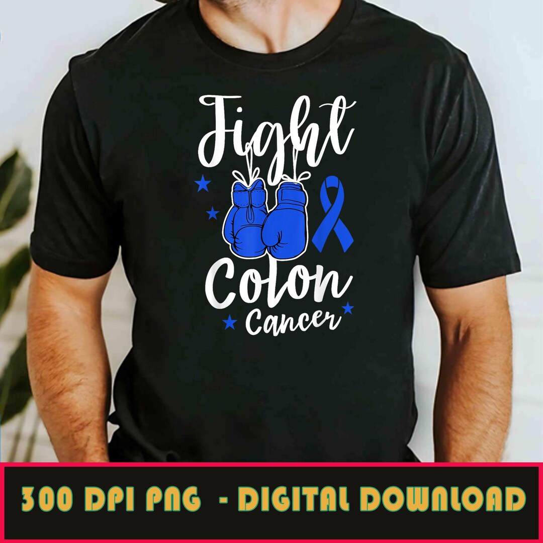 Fight Colon Cancer Blue Ribbon Colon Cancer Awareness Month Png, Colon ...