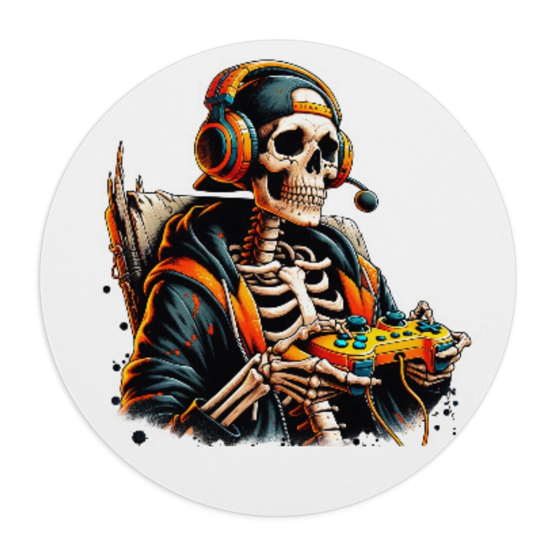 Gamer Skeleton Computer Mouse Pad, Skeleton Gaming Mouse Pad, Mouse Pad ...