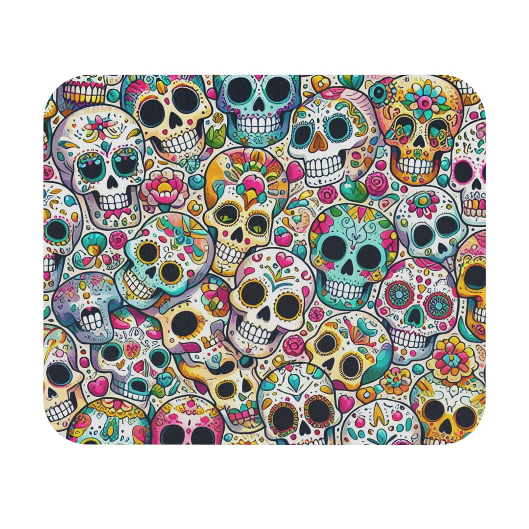 Skulls Computer Mouse Pad (rectangle), Lady Skulls Mouse Pad, Fun ...