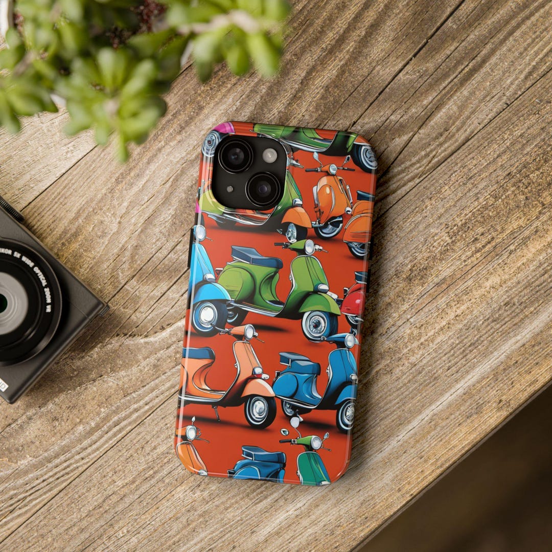 Vespa/scooter Tough Phone Cases, Cute Scooters Phone Case Cover, iPhone ...