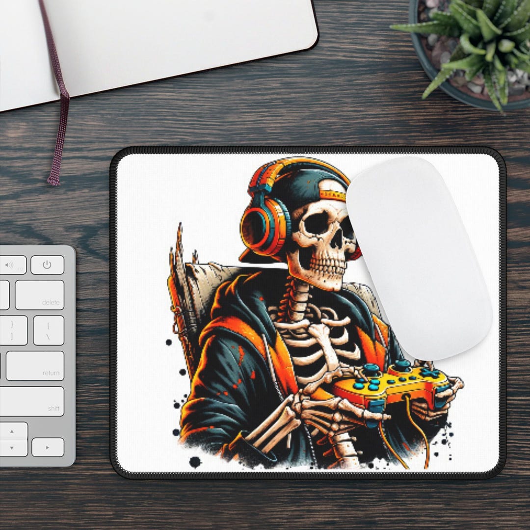Skeleton Gaming Mouse Pad, Non Skid Mouse Pad, Cool Skeleton Gaming ...