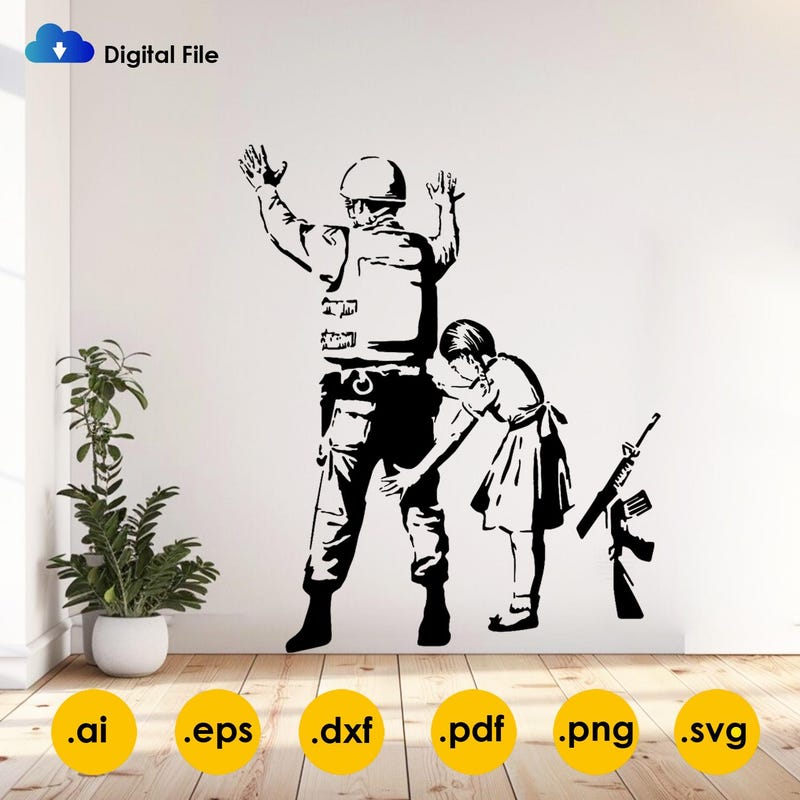 Banksy Stencil - Etsy