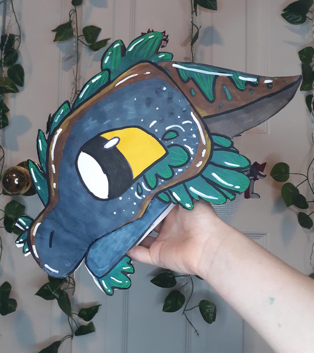 Rune Guardian Paper Dragon Puppet - Etsy