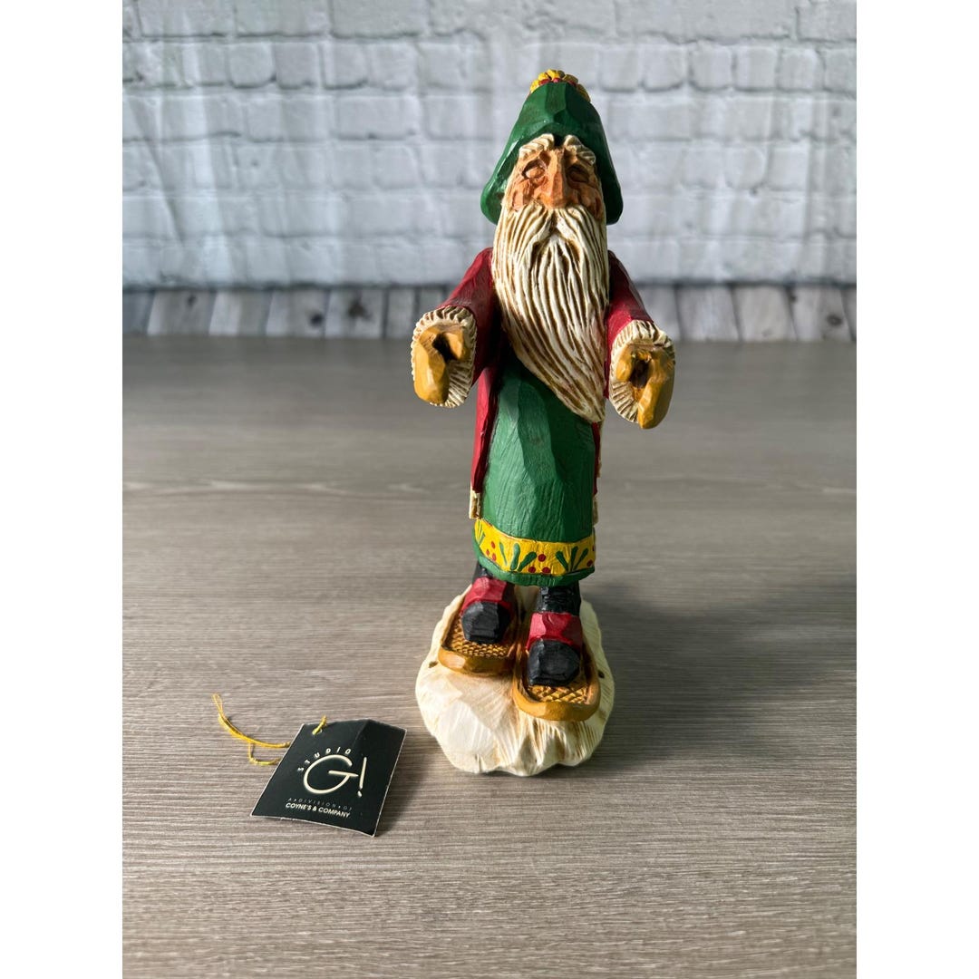 1997 David Frykman Portfolio Santa Figurine Coynes Company Bear ...