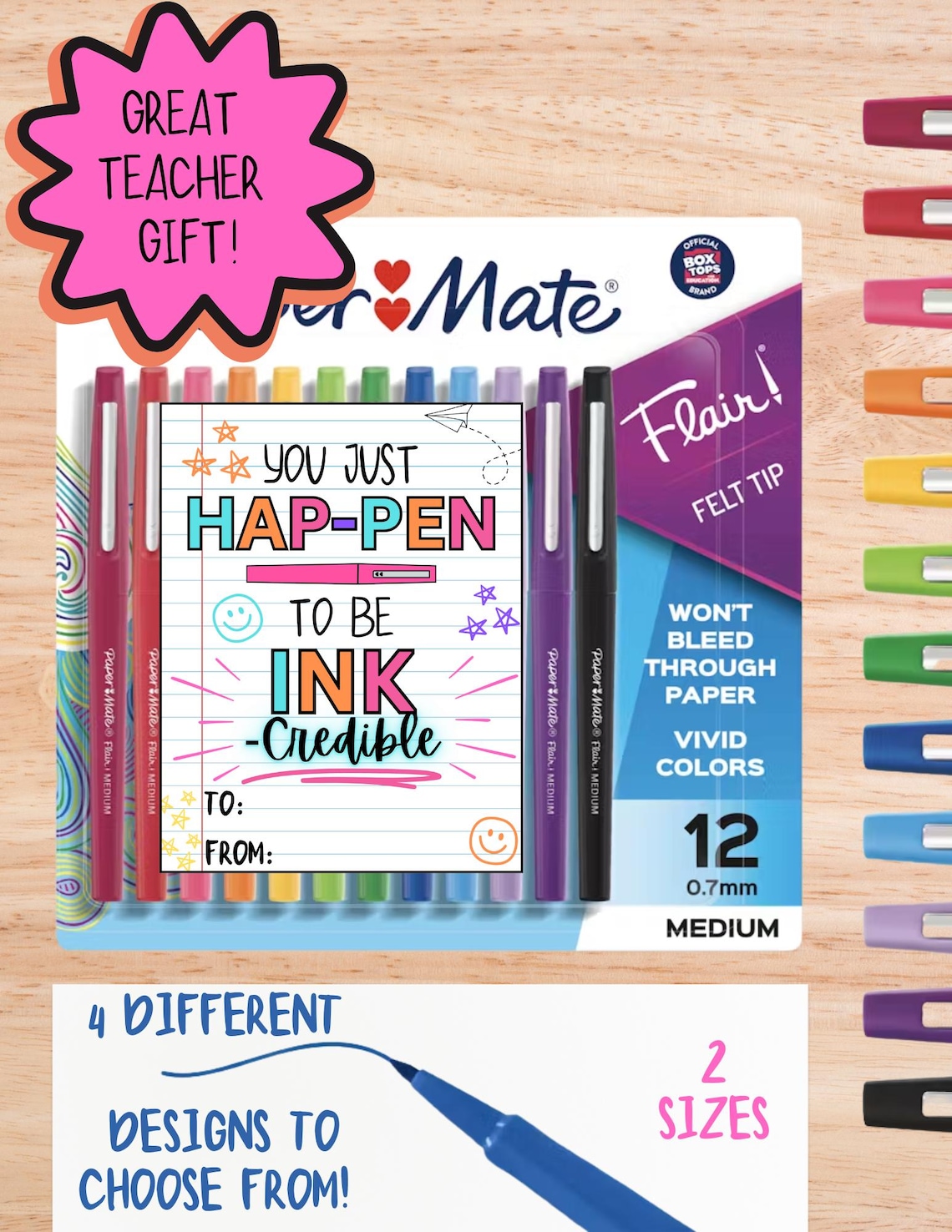 Ink-credible Pen Thank You Card Class Cards and Gift Tags: Teacher ...