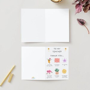 Teacher Thank You Card: Printable Gift Tags (digital Download) - Etsy