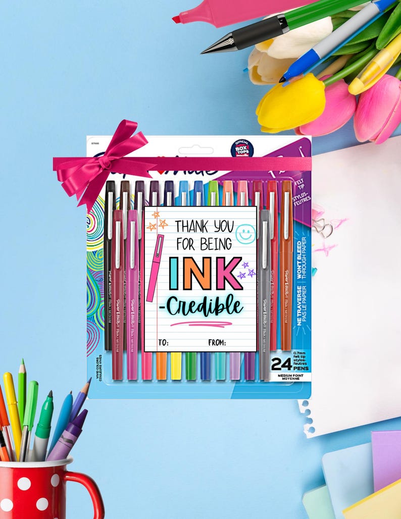 Ink-credible Pen Thank You Card Class Cards and Gift Tags: Teacher ...