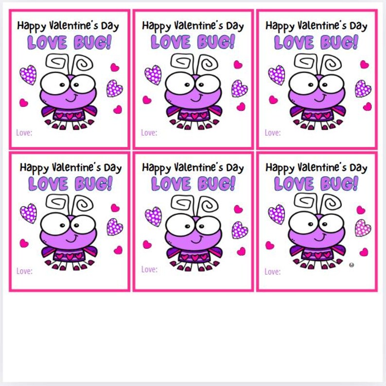 Dino-mite, Love Bug & Happy Heart Valentine's Day (digital Download ...