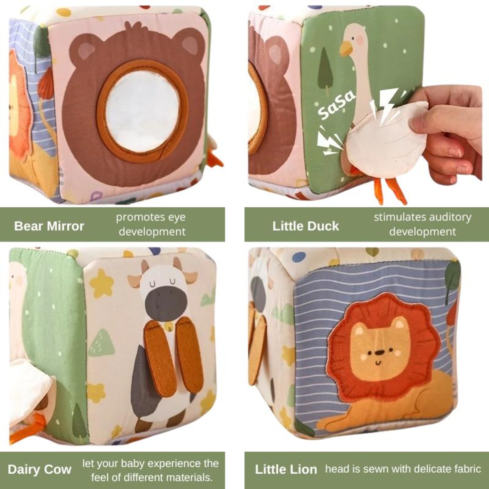 Montessori Baby Toy Cotton Magic Tissue Box Finger Exercise Busy Board ...