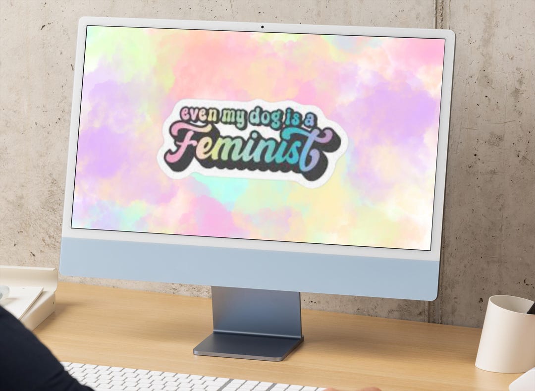 Retro Cool: Feminist Desktop Wallpaper to Inspire and Empower - Etsy