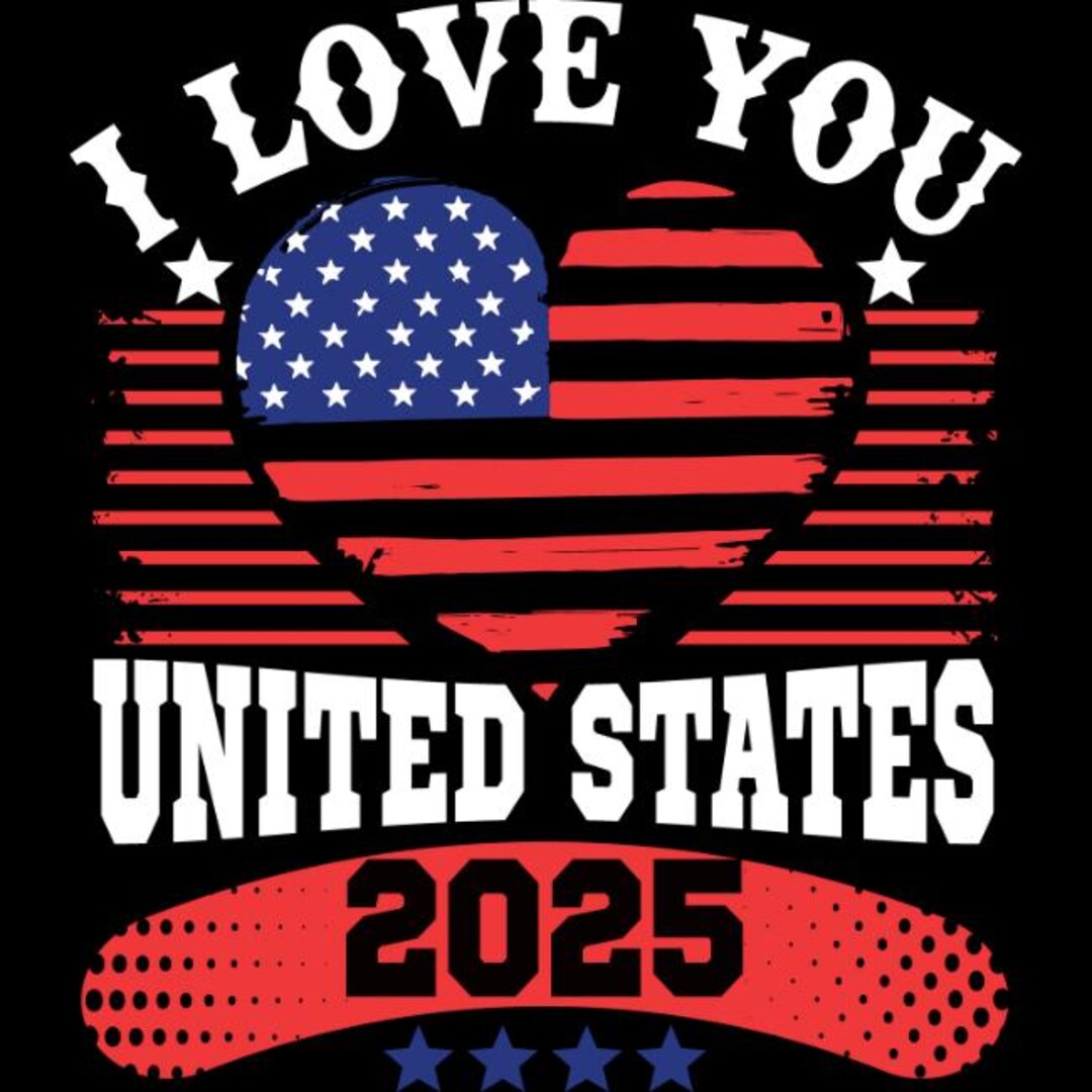 4 T-shirt Designs Without Background Png I Love YOU UNITED STATES 2025 ...
