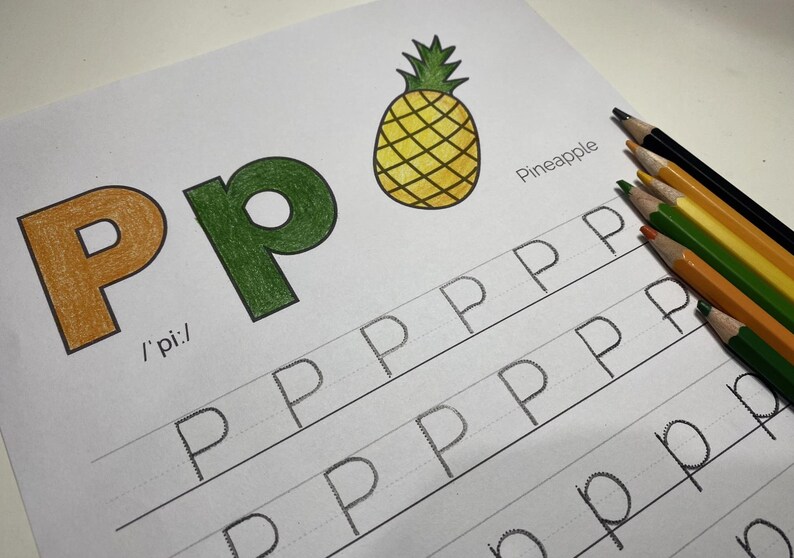 English Alphabet ABC. 26 Phonetic Pages. Learn to Trace for ...