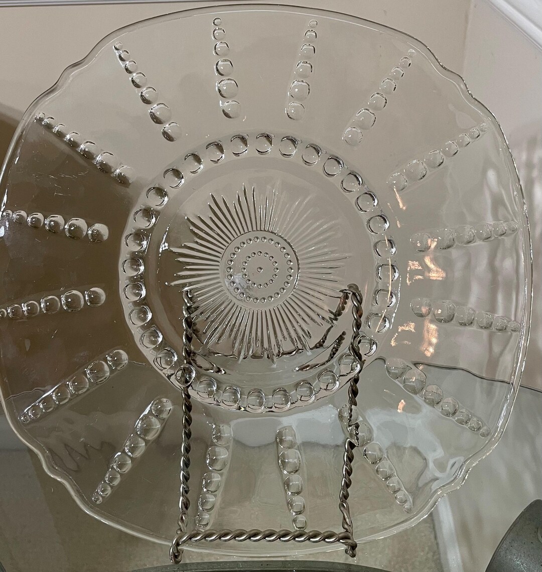Vintage Federal Glass COLUMBIA Pattern, 11" Plate, Depression Glass - Etsy