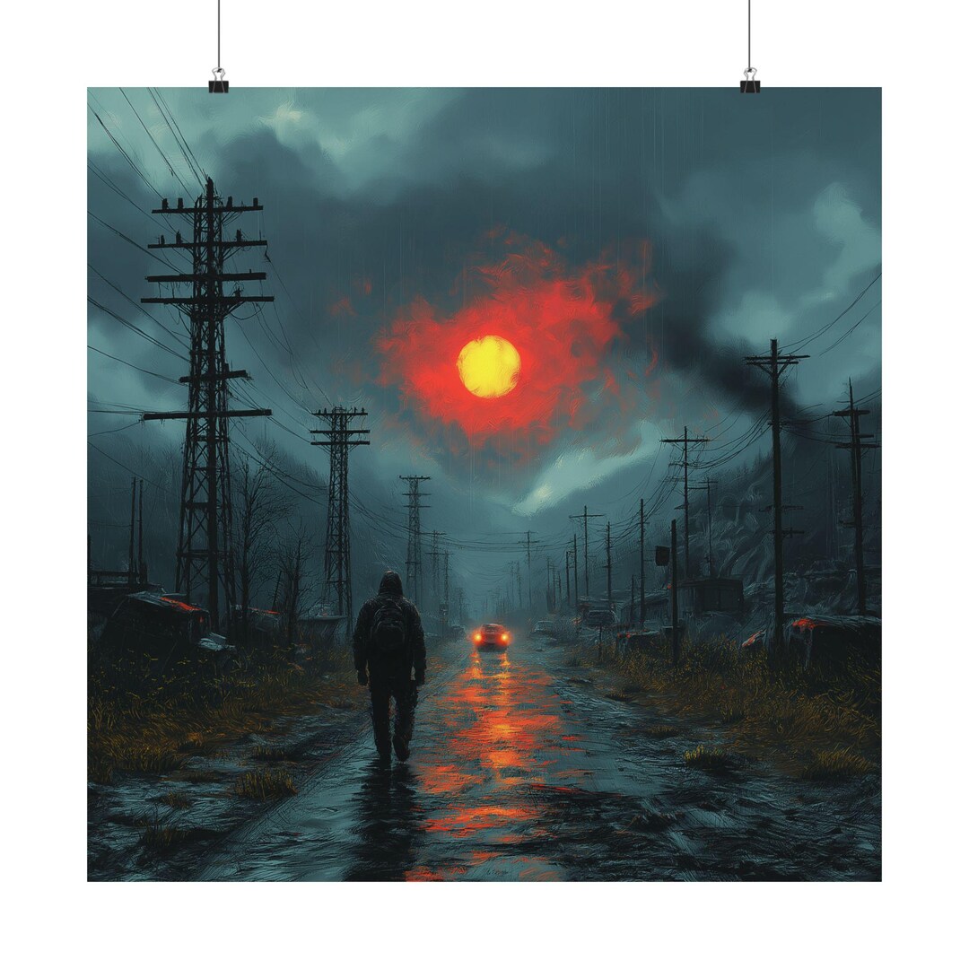 Post Apocalyptic Poster, Matte Art Print, Wall Art Decor, Urban Decay ...
