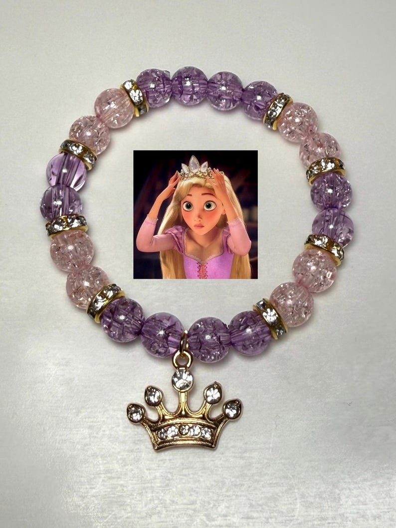 Princess Bracelet Little Mermaid Rapunzel Bracelet Cinderella Bracelet ...