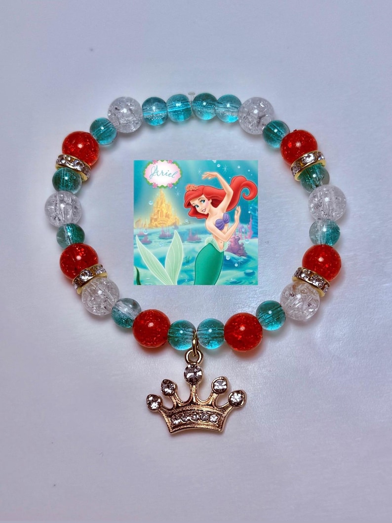 Princess Bracelet Little Mermaid Rapunzel Bracelet Cinderella Bracelet ...