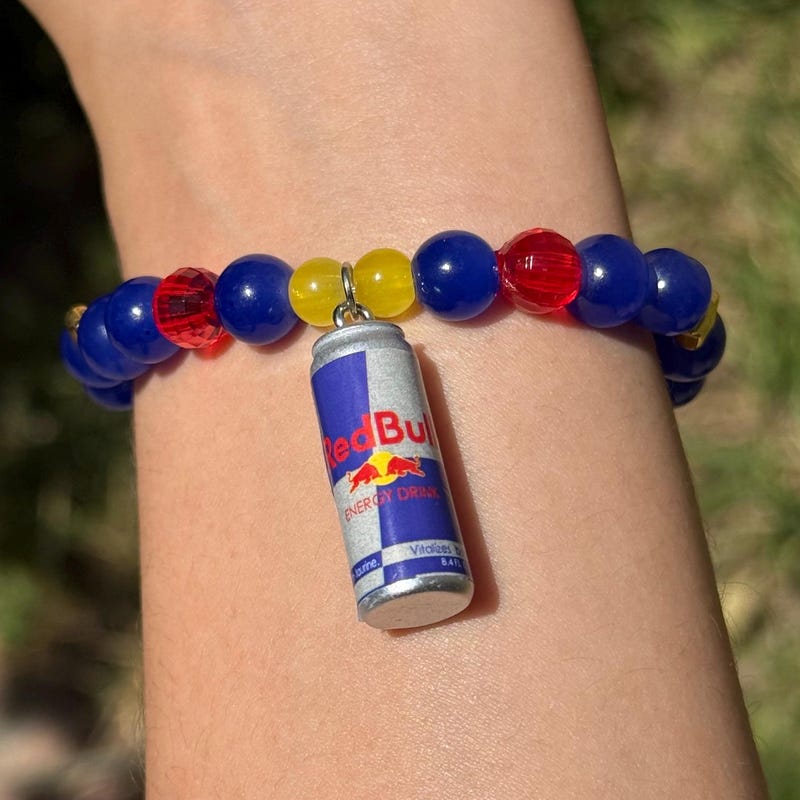 Red Bull Bracelet Charm - Etsy