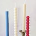 Bubble and Textured Lined Taper Candles, Candlesticks - Soy Wax Candle ...