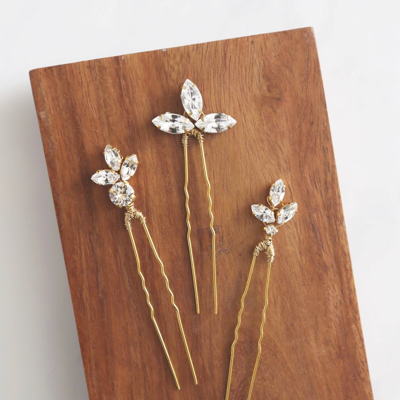 Crystal Hair Pins - Etsy