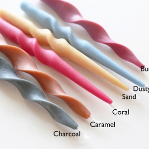 Tall Twist and Coil Taper Candles, Candlesticks - Soy Wax Candle, Home ...