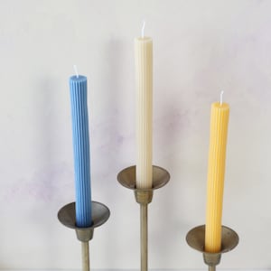 Bubble and Textured Lined Taper Candles, Candlesticks - Soy Wax Candle ...