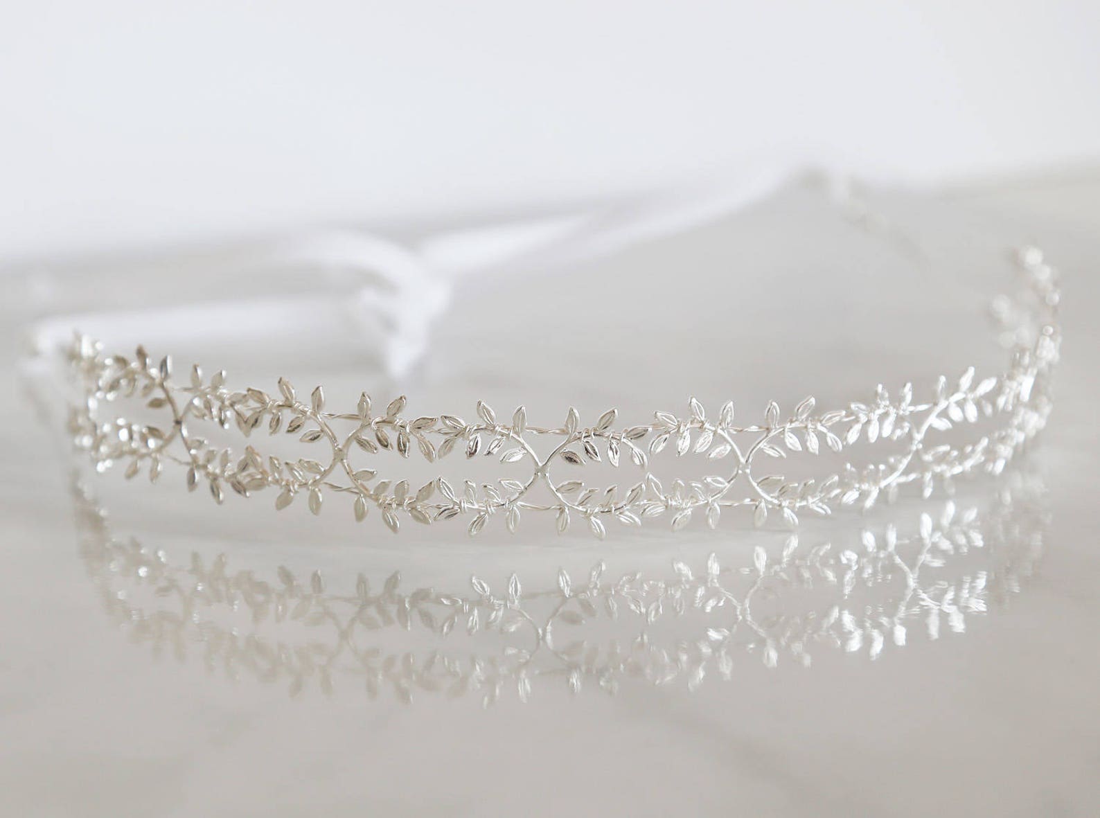 Delicate Fern Leaf Bridal Crown Bridal Hair Accessories - Etsy