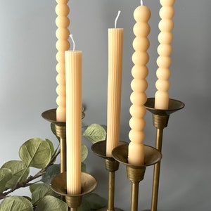 Bubble and Textured Lined Taper Candles, Candlesticks - Soy Wax Candle ...