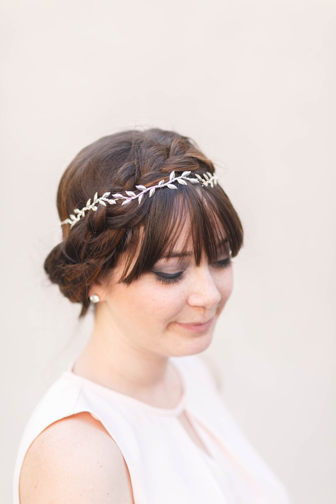 Leaf Hair Vine – Boho Bridal Headpiece, Gold, Silver, Rose Gold - Etsy