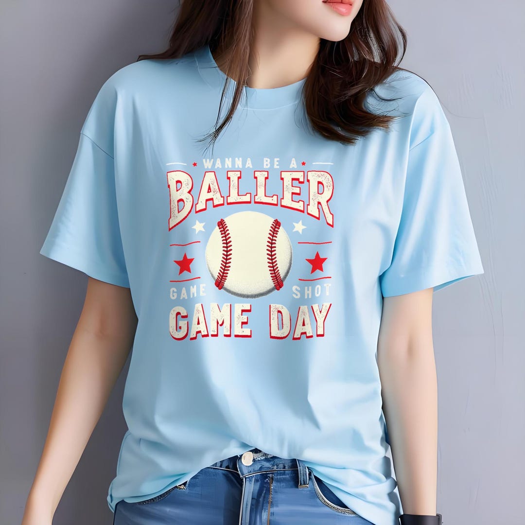 Wanna Be a Baller Shot Caller Png, Baseball Vintage Retro Png ...