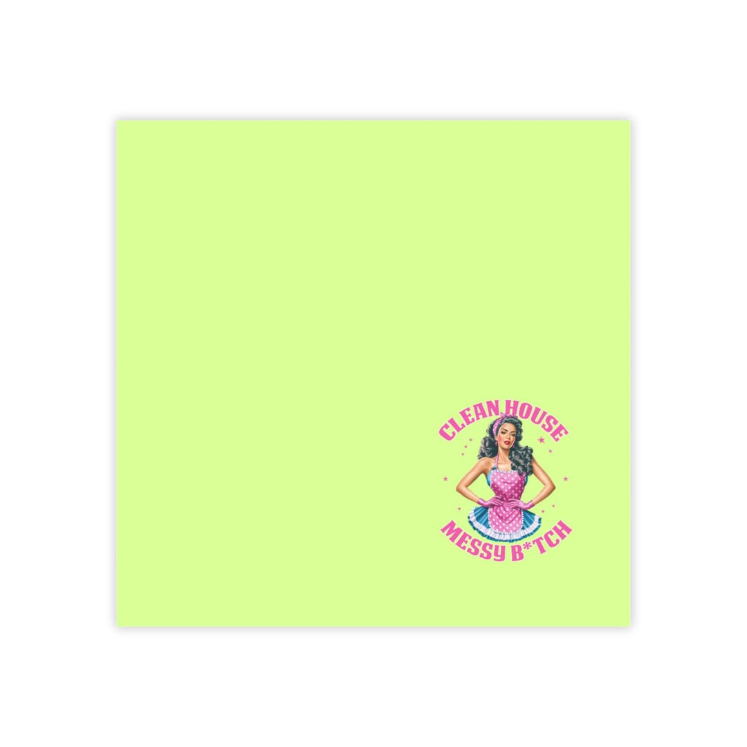 NSFW 3 Post-it® Note Pads - "clean House Messy B*tch" Design - Fun ...