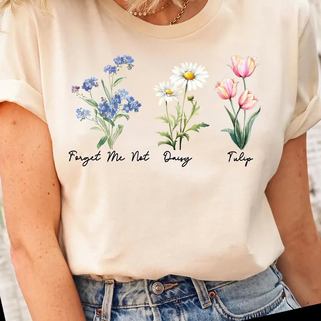 Subtle FDT T-shirt, Anti Trump Shirt, Forget Me Not Daisy Tulip Tee ...