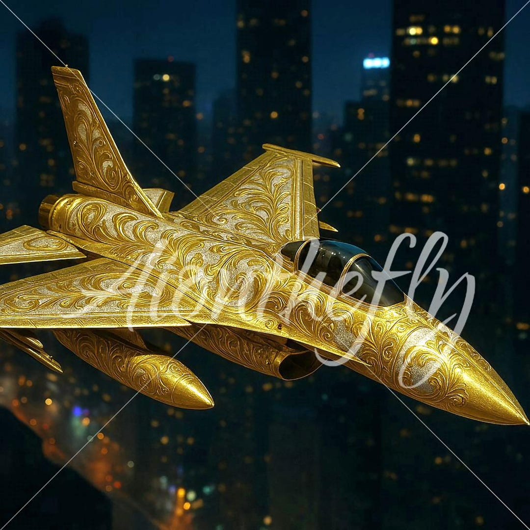 Fighter Jet + Variations | Gold Engraved, Biohazard, Skeleton, Alien ...