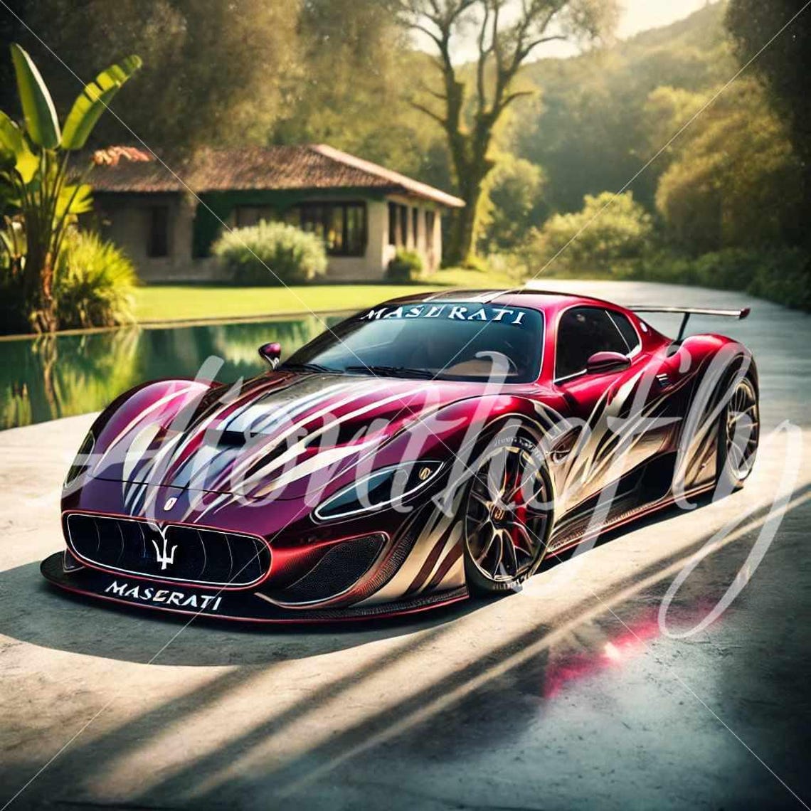 Maserati MC12 + Variations | Custom Maserati Digital Print | Exotic Car ...