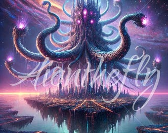 Jellyfish Powered City in the Clouds | Surreal Sci-fi Metropolis ...