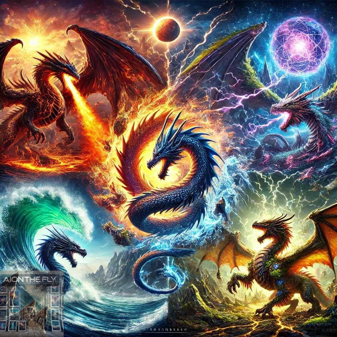 Elemental Dragon Lords | Fire, Water, Earth & Lightning | Epic Fantasy ...