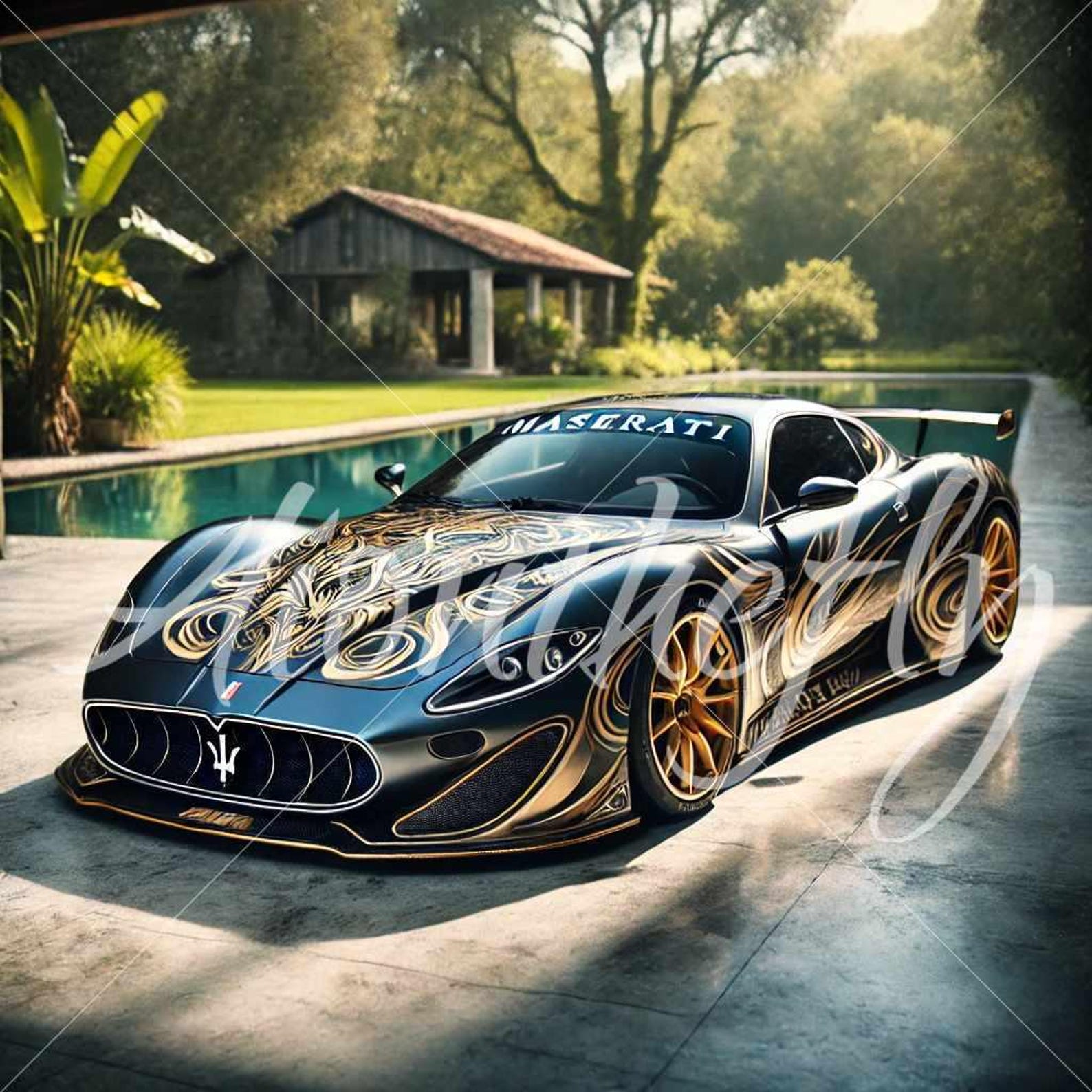 Maserati MC12 + Variations | Custom Maserati Digital Print | Exotic Car ...