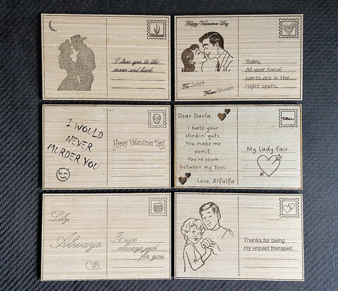 Unique Wooden Postcards - Etsy