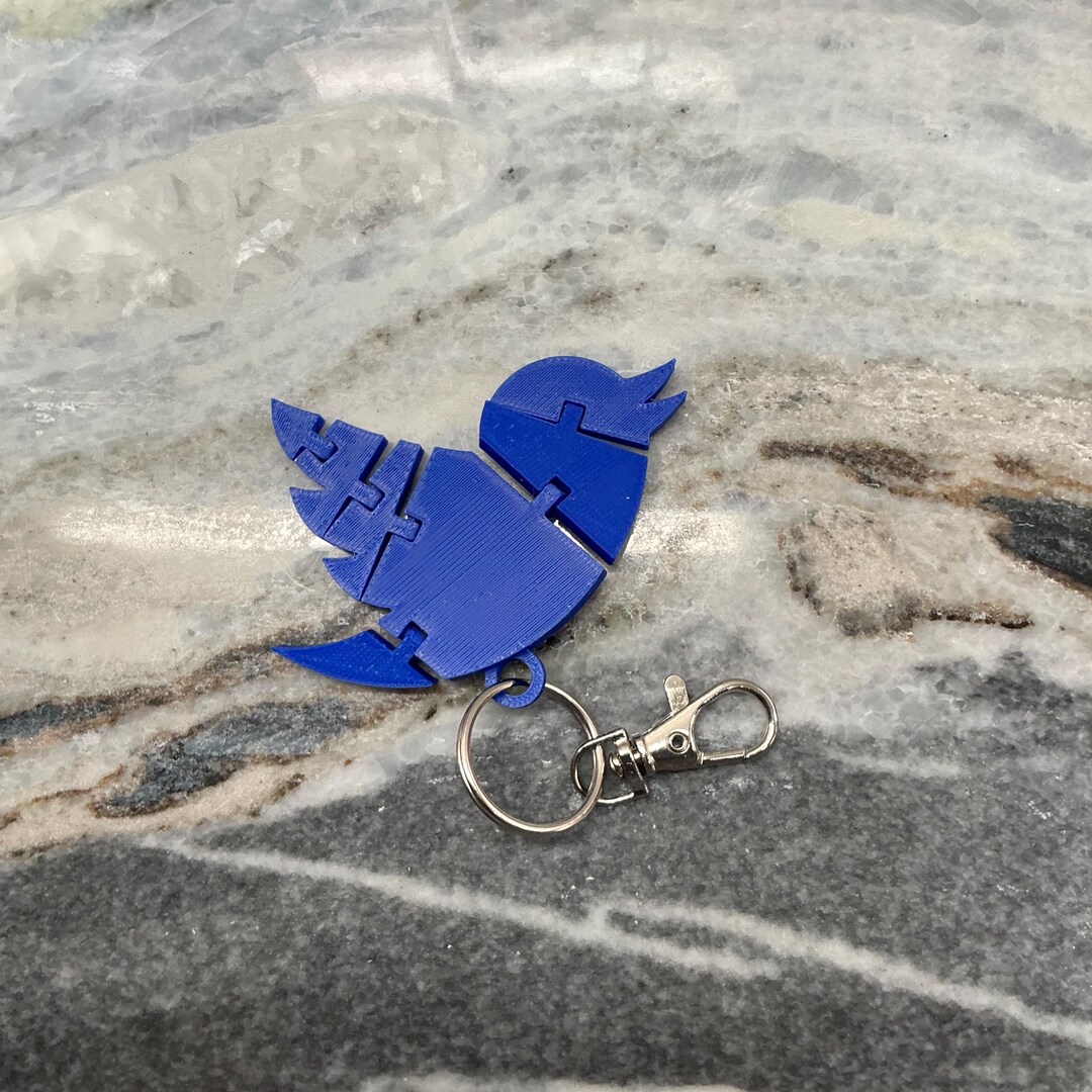3d Printed Flexi Bird Keychain - Etsy