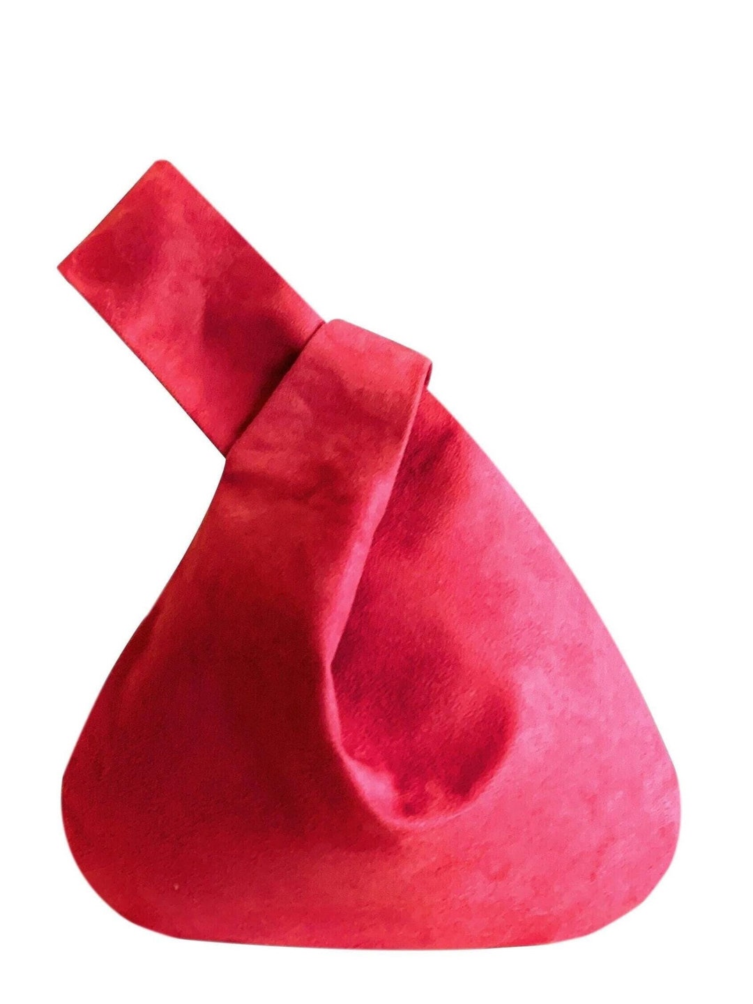 New Arrival: Peony Faux Suede Mini Knot Bag | Japanese Knot Bag | Vegan ...