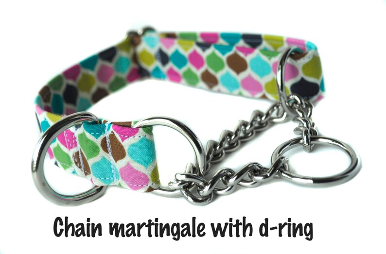 Chain Martingale Collar You Pick the Fabric - Etsy