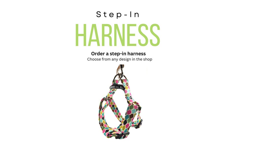 Step-in Harness - Your Choice of Fabric and Size - Etsy