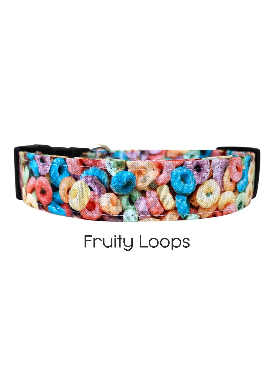 The Fruity Loops Cereal Dog Collar / Colorful, Breakfast, Food Dog ...