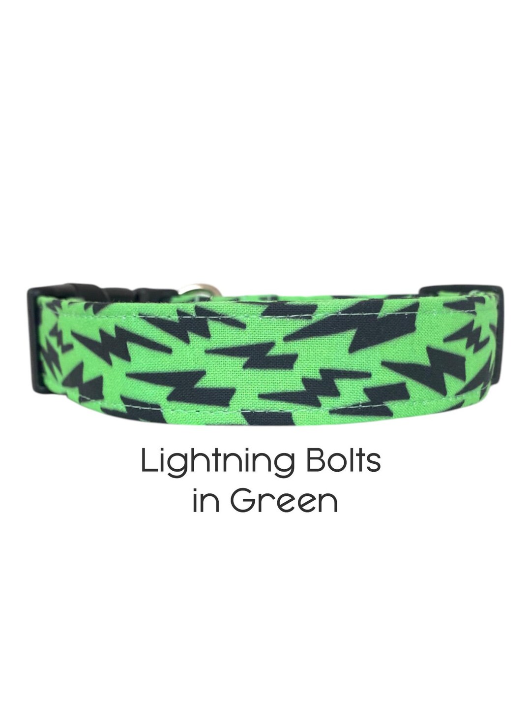 Lightning Bolts in Green Dog Collar / Electric, Thunderbolts, Neon ...