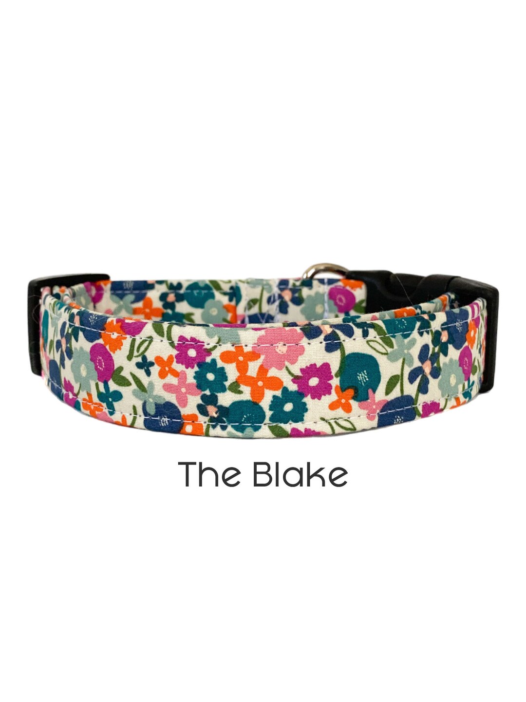 The Blake Dog Collar / Floral Collar / Spring Summer Dog Collar / Gift ...